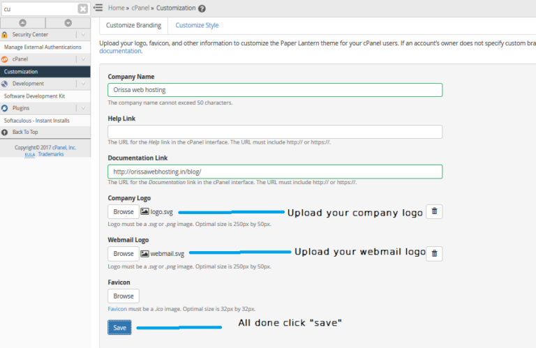 How to Change cPanel, Webmail Logo using WHM